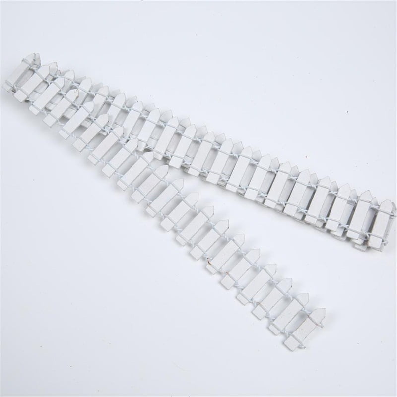 Home Wood Mini Garden Fence Miniature Wood Fence Succulent Plants Mini ...