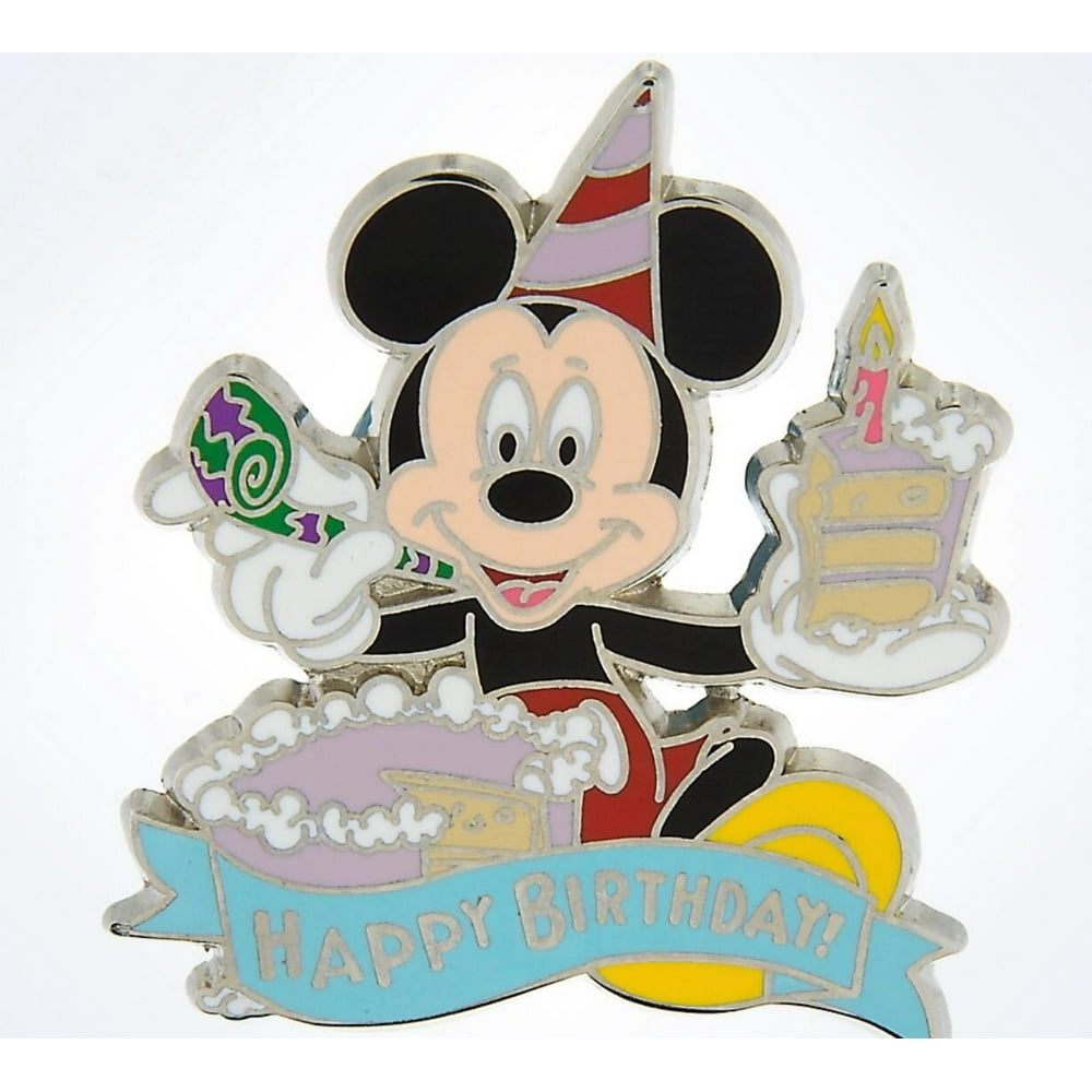 Disney - Disney Mickey Mouse Happy Birthday Pin New - Walmart.com ...