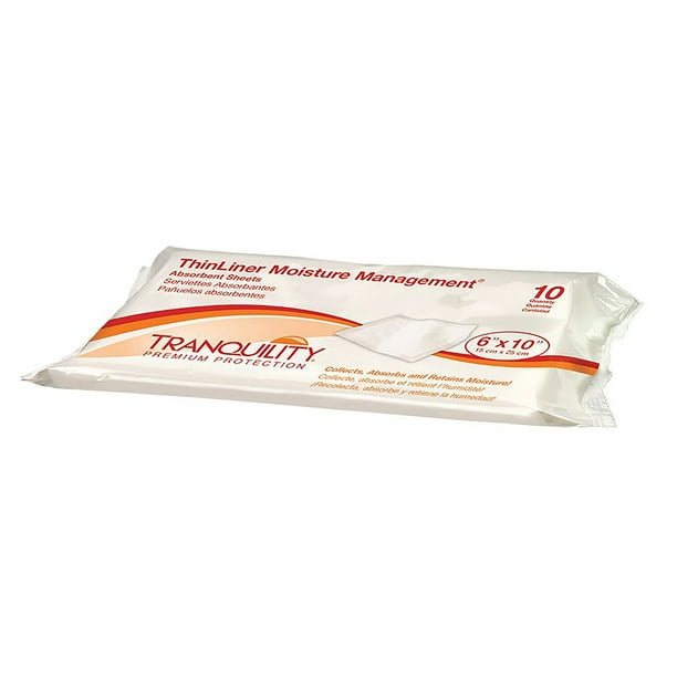 Tranquility ThinLiner, Skin Fold Management Sheets, 6 in x 10 in, 10 Ct ...