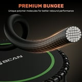 BCAN 40" Foldable Mini Trampoline, 450 lbs Capacity, Fitness Rebounder ...