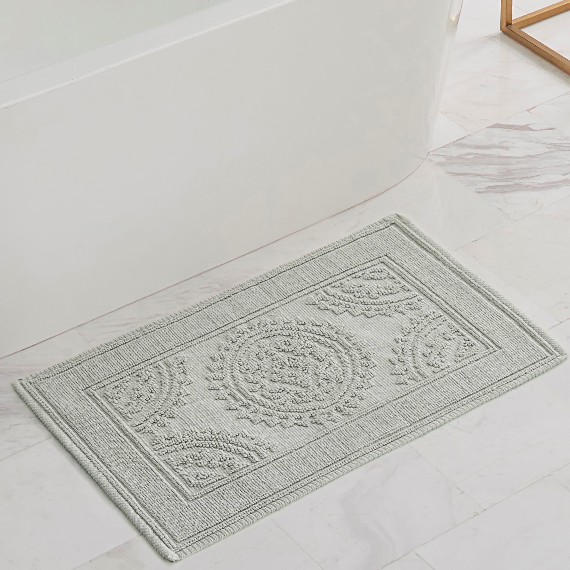 Aqua, Medallion, 17x24 in Bath Rug, Jean Pierre - Walmart.com