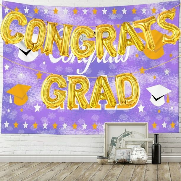 Graduation Backdrop with GRAD Balloons Class of 2023 Graduation Party ...