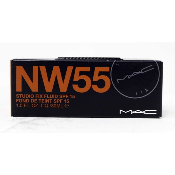 Base de maquillaje fluida Studio Fix FPS 15 de Mac NW55, 30 ml/1 oz ...