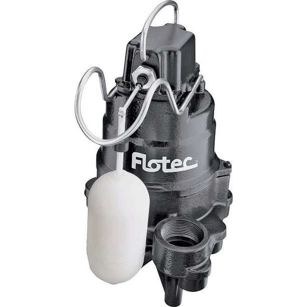 FLOTEC FPSC3350A 1/3 HP 1-1/2" Sump Pump,Cast Iron,2 Pole,115V,1/3HP ...