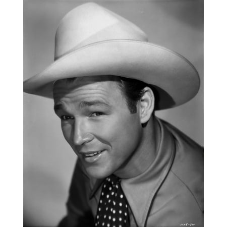 Roy Rogers Posed in White Cowboy Hat Photo Print (24 x 30) | Walmart Canada