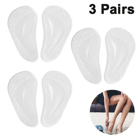 Plantar Fasciitis Arch Support Shoe Insoles 3 Pairs, Thicken Gel Arch ...