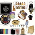 109-Piece Halloween Witchcraft Supplies Kit: Candles, Crystals, Jewelry ...