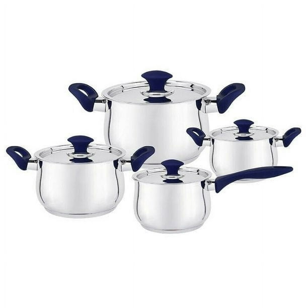 New 4-Piece Cookware Set Stainless Steel - Walmart.ca