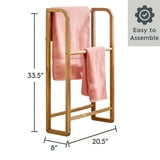 Better Homes & Gardens Juliet Freestanding Towel Rack, Light Honey ...