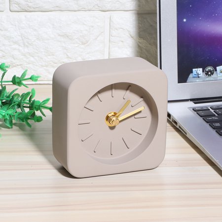 Practical Square Simple Desk Clock, Clock, Bedroom For Office Home ...