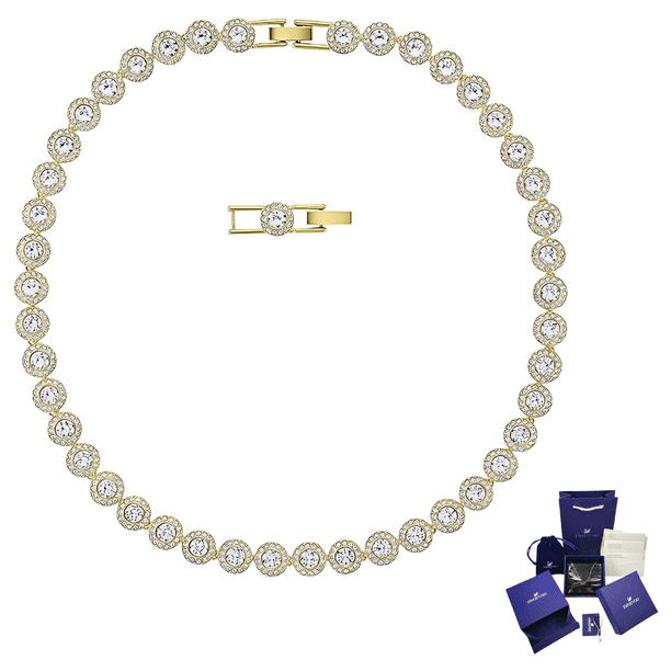 COLLAR SWAROVSKI ANGELIC ORO + KIT DE REGALO | Bodega Aurrera en línea