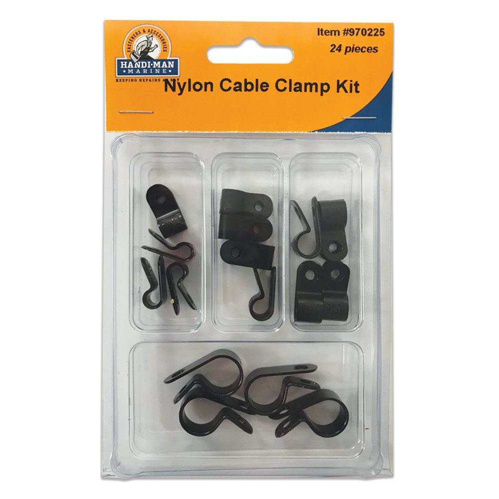 Handi Man Marine 970225 Assorted Nylon Cable Clamp Kit - Walmart.com