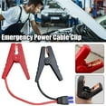 12V-24V Car Battery Booster Jumper Clips - EC5 Plug Alligator Clamps, Emergency Starter ...