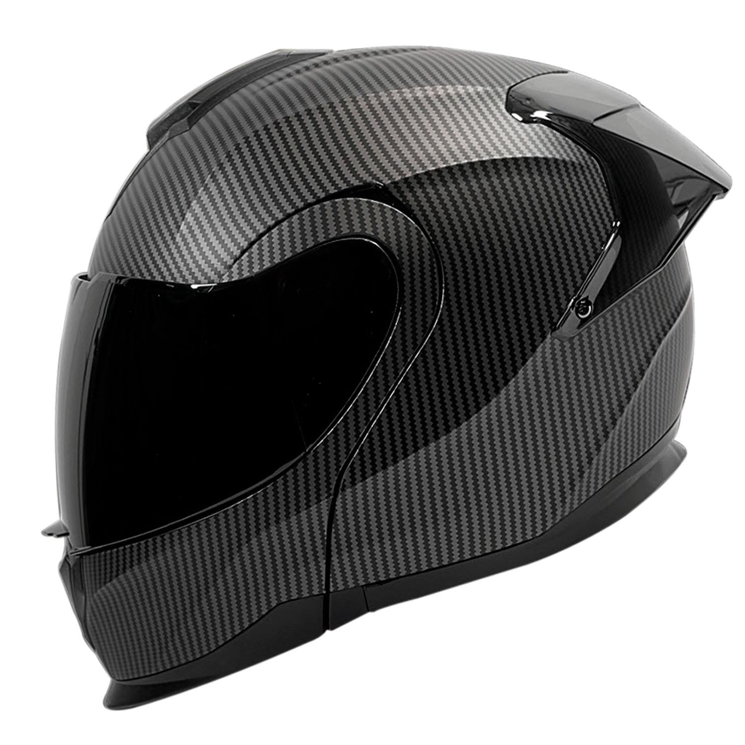 Casco Moto Abatible Certificado Void Carbon 2W Talla M negro M | Walmart en línea