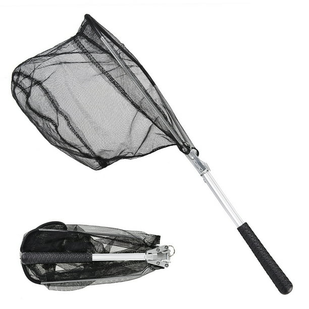 Folding Fish Landing Net Collapsible Triangular Fly Fishing Net Fish ...