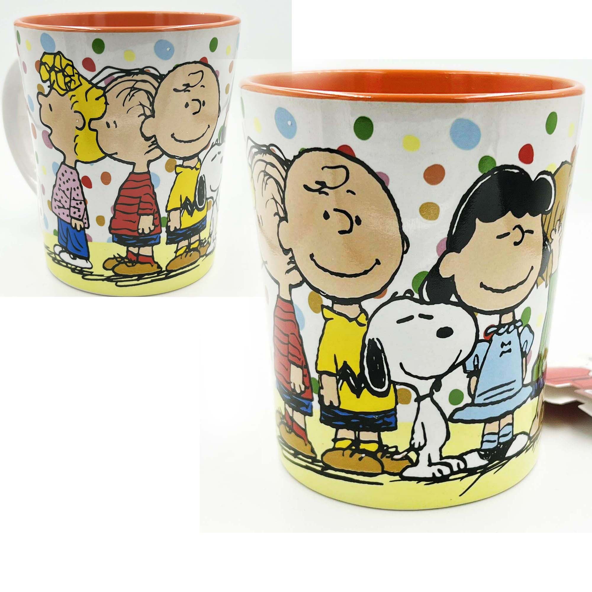 Peanuts Gang Snoopy Ceramic Mug 17 oz Charlie Brown Linus Lucy Sally ...