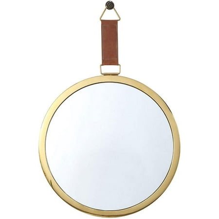 32 Inch Round Wall Mirror, Wall Mounted Aluminum Frame Circle Mirror ...