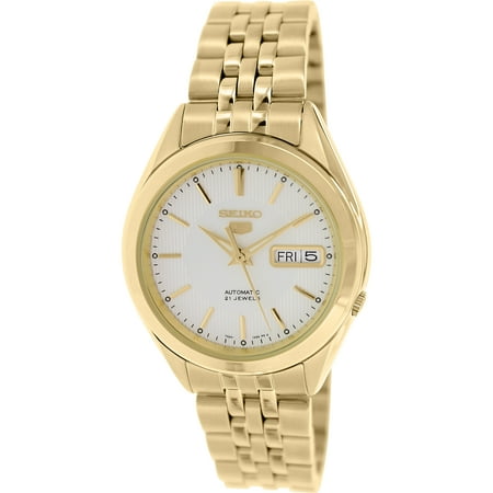Seiko - Men's 5 Automatic SNKL26K Gold Stainless-Steel Automatic Dress ...
