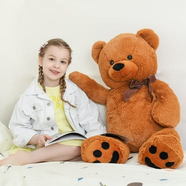 Anico 59" Tall (5 foot) Giant Plush Teddy Bear - Embroidered Paws and ...