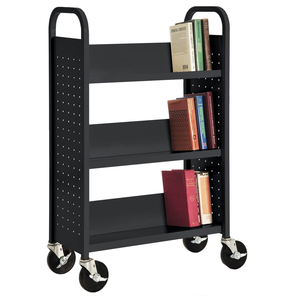 28 in. W x 14 in. D x 46 in. H Single Sided 3 Sloped Shelf Welded ...