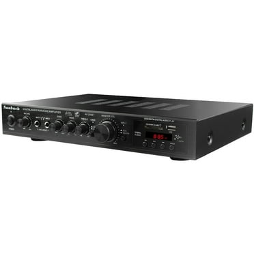 5 Core Power Amplifier 500W PA DJ Stereo Receiver 6 Mic Inputs USB FM Radio Rack Mount ...