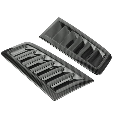 Vent Cover, Hood Vents Universal Bonnet Vents 2Pcs Carbon Fiber Hood ...