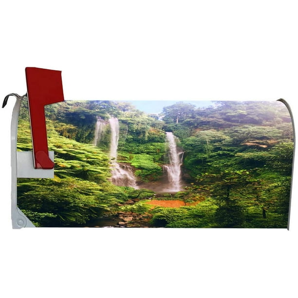 VWAQ Tropical Rain Forest Mailbox Covers Magnetic - Waterfall Mailbox ...