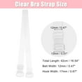 Unique Bargains 2 Pair Non-Slip Adjustable Invisible Clear Bra Shoulder ...