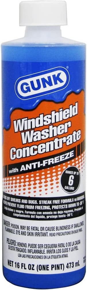 Gunk M516 Windshield Washer Concentrate with Anti-Freeze - 16 fl. oz ...