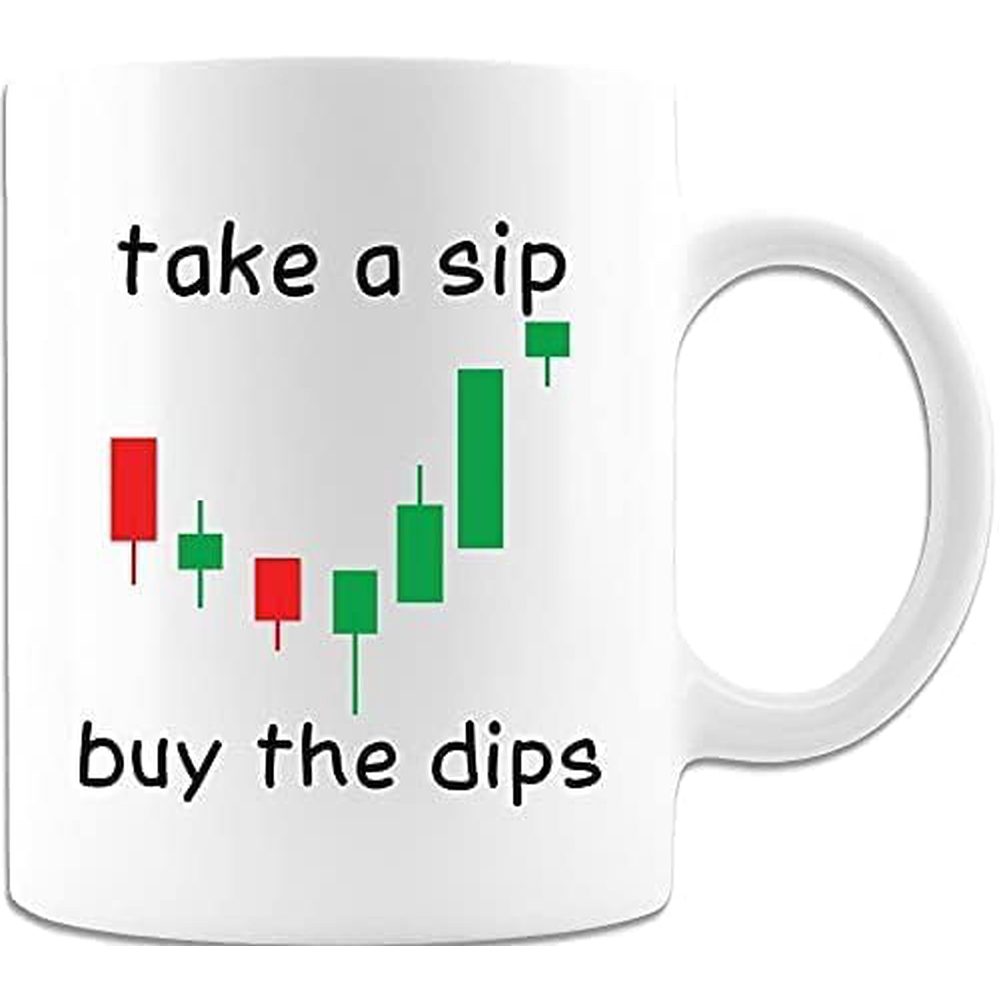 Click here for Unbranded Buy The Dips Coffee Mug - Stock Market... prices