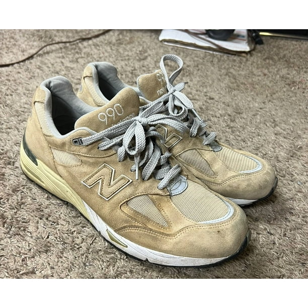 Vintage New Balance M990CS Men’s Size 12 Running Shoes Suede Tan Khaki ...