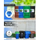 Trash Smell Buster, Outdoor Plastic Garbage Trash Can Covers, Contain ...