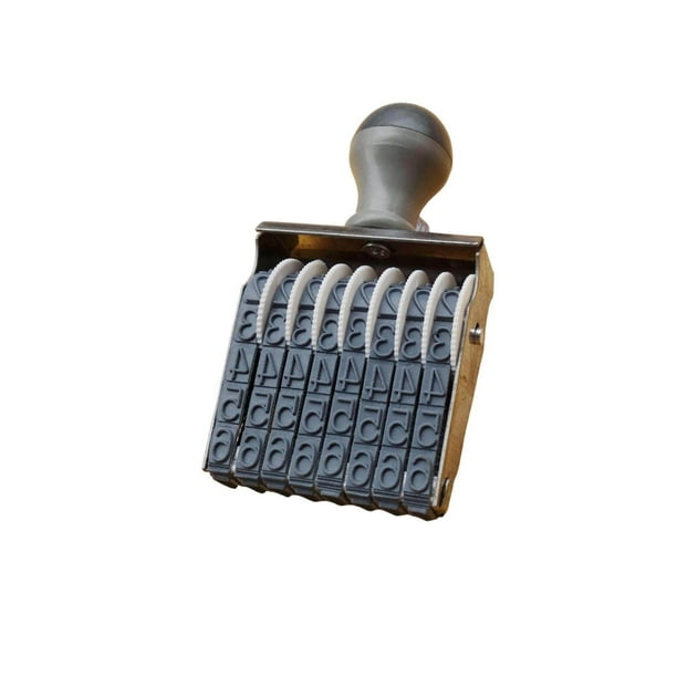 justharion Numbering Stamp Numeric Rolling 8 digits Symbol for ...
