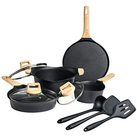 ESLITE LIFE Pots and Pans Set Nonstick Kitchen cookware Set, cast ...