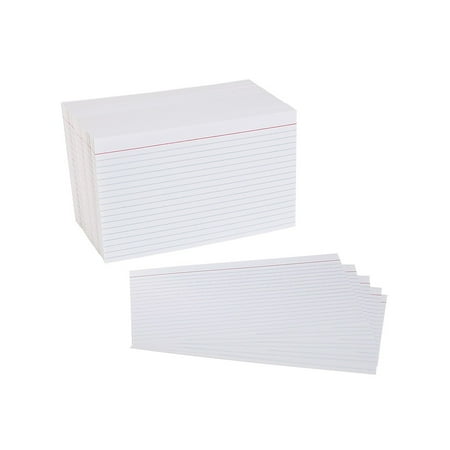 Staples 5" x 8" Line Ruled White Index Cards 500/Pack (51006) 233478 ...