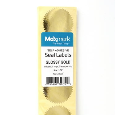 Seal of Excellence Embossed Gold Certificate Seals, 1.75" (Pack of 100 ...