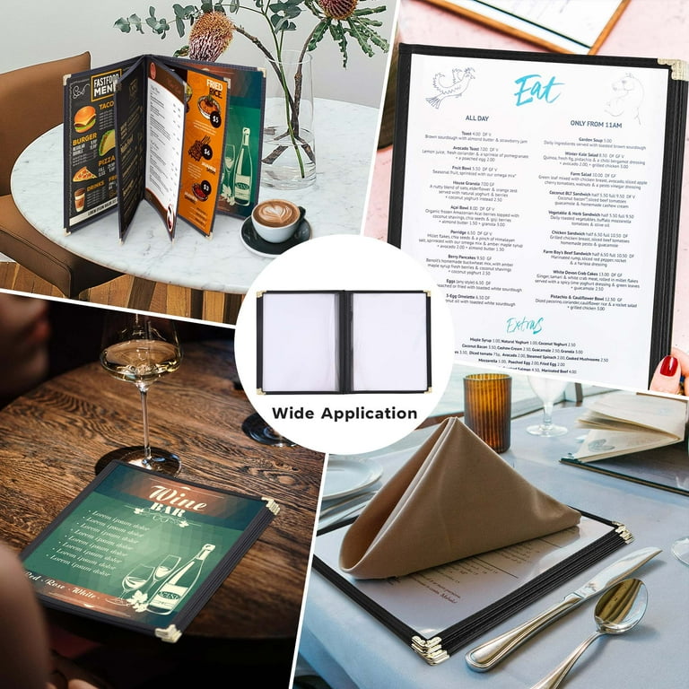 A5 Menu Holder YAANBUNB 6 X Menu Holders A4 Restaurant Menu Holders ...