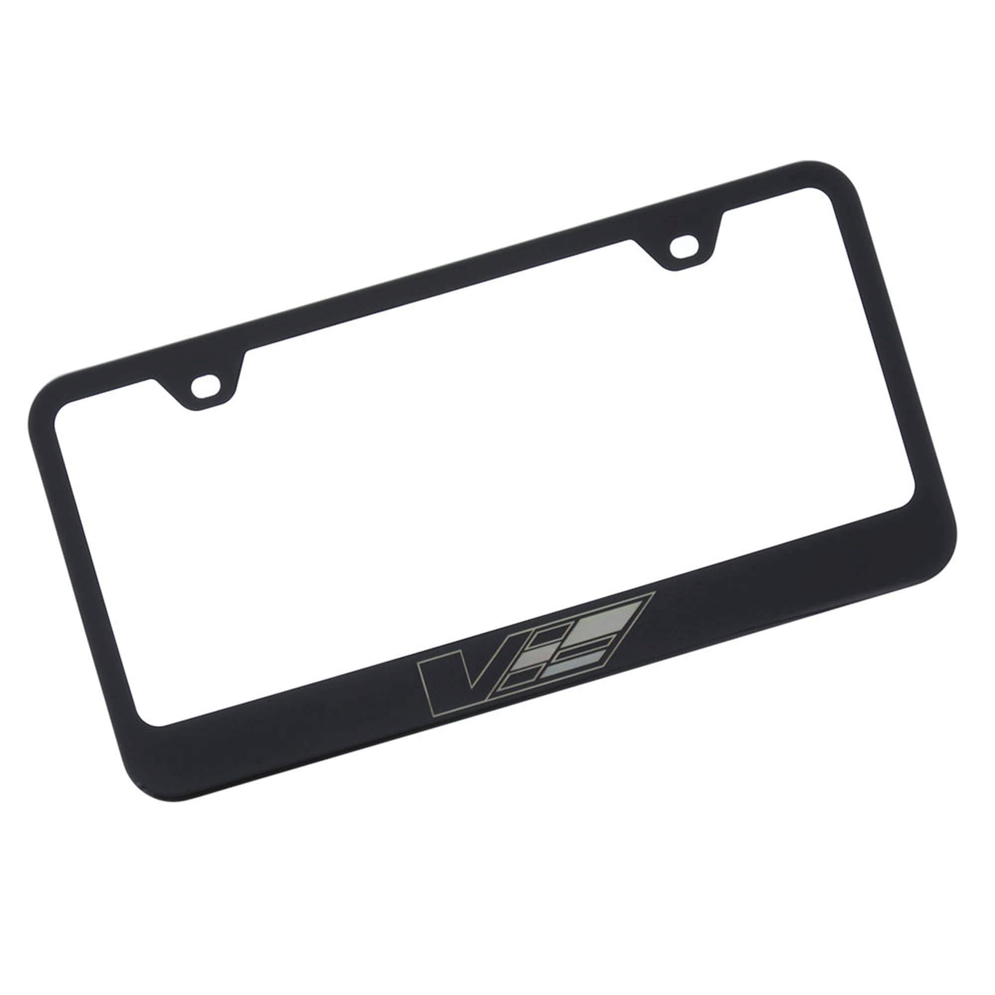 Au-TOMOTIVE GOLD Cadillac V Logo Laser Etched Frame - Black - Walmart.com