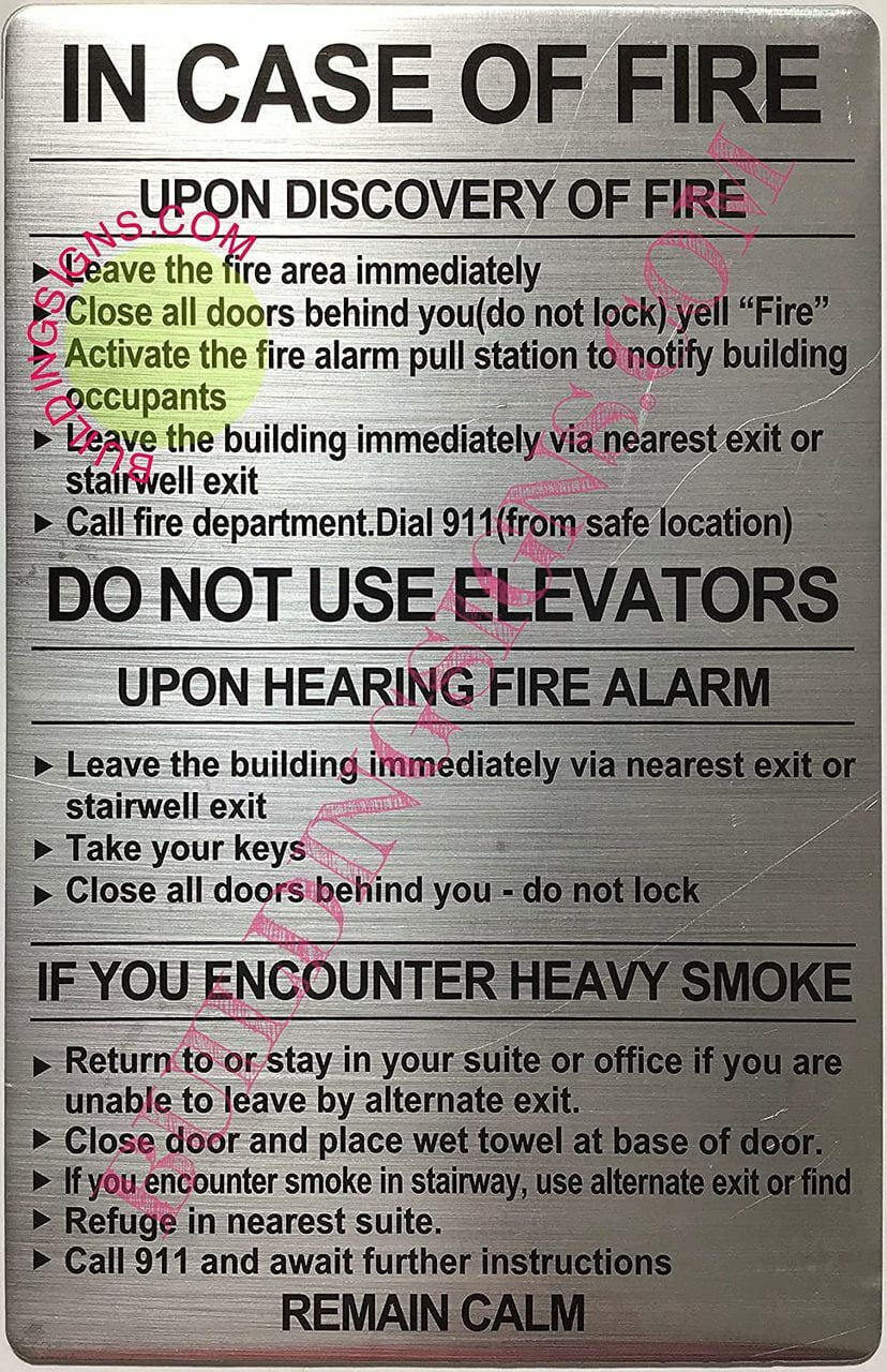 Door fire Notice Sign/Hotel fire Door Sign, School fire Door Sign ...