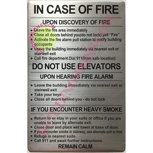 Door fire Notice Sign/Hotel fire Door Sign, School fire Door Sign ...