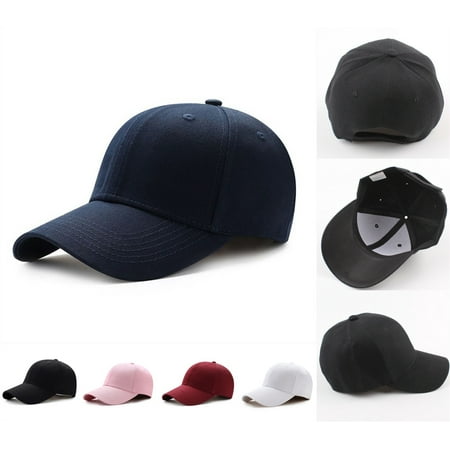 Fashion Men Women Solid Snapback Baseball Ball Cap Outdoor Sports Hats ...