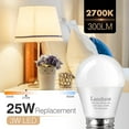 25W Equivalent A15 E26 LED Light Bulb, 2700K Warm White, 3W Low Watt ...