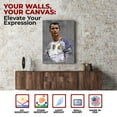Ronaldo Canvas Wall Art by Mavis Print- 18x24 inches Football Wall ...