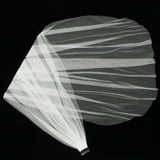 Simple Long Elegant Single Layer Wedding Veil Bridal Veils with Comb ...