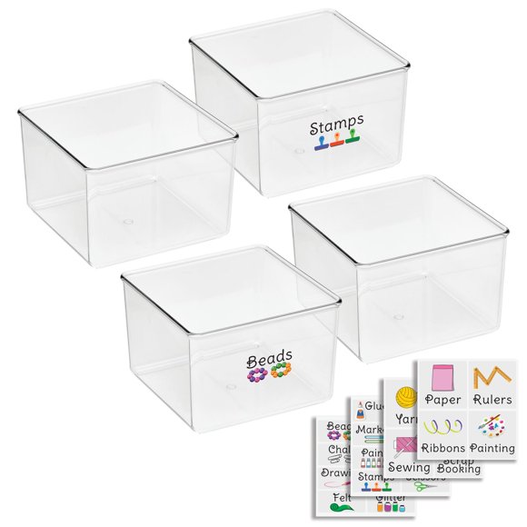 Plastic Stackable Storage Bins
