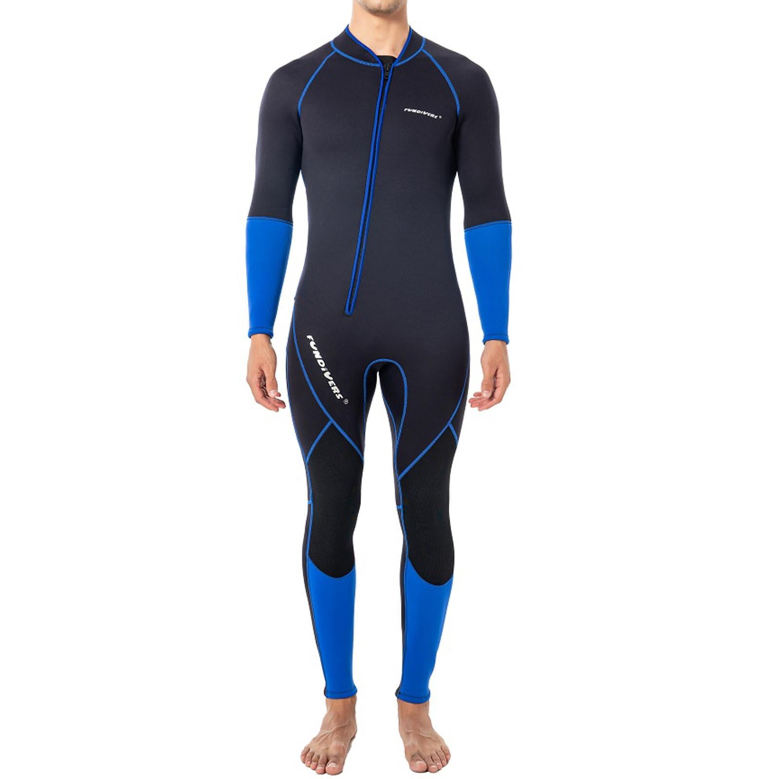 3mm Neoprene Wetsuit Front Zipper Underwater Thickened Full Body Wet ...
