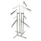 Handbag Rack – Heavy Duty Chrome 4 Way Rack, 8 Adjustable Height Slant ...