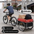 Heavy Duty Bike Cargo Trailer, 220 lbs Capacity Folding Groceries ...