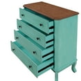 The Pioneer Woman 4-Drawer Dresser Made With Solid Wood Frame, Teal ...