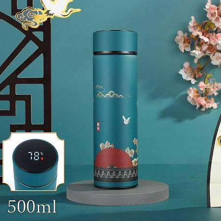 Chinese Style 304 Vacuum Stainless Steel Thermo Bottle Retro Insulation ...